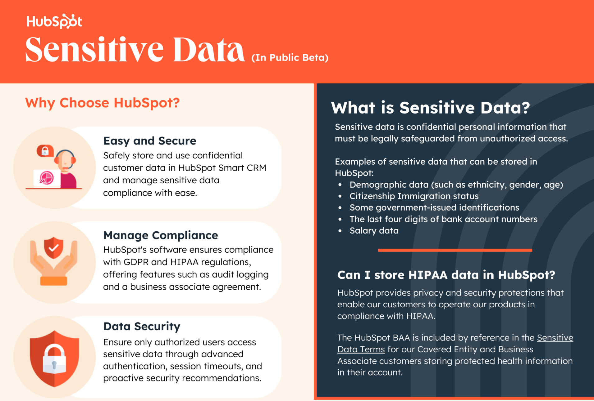 HubSpot vs Sensitive Data Competitors